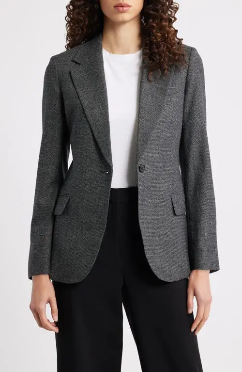 Theory Lynnia Marled One-button Blazer