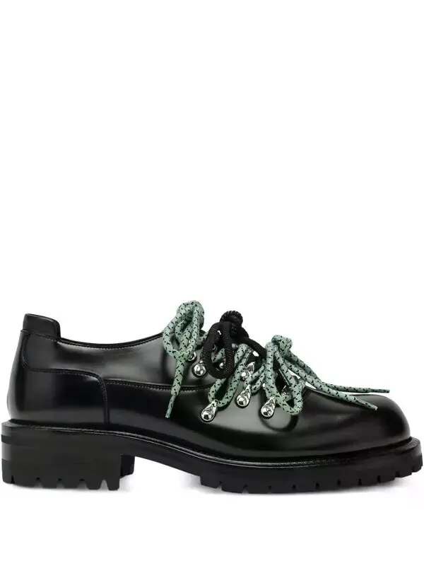 NAMACHEKO Mountain Rope Lace-up Derby Shoes - Black