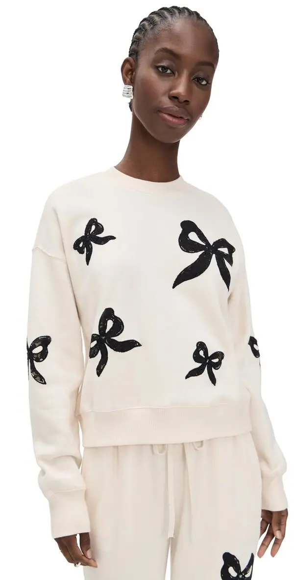 LoveShackFancy Linetta Pullover - Cream