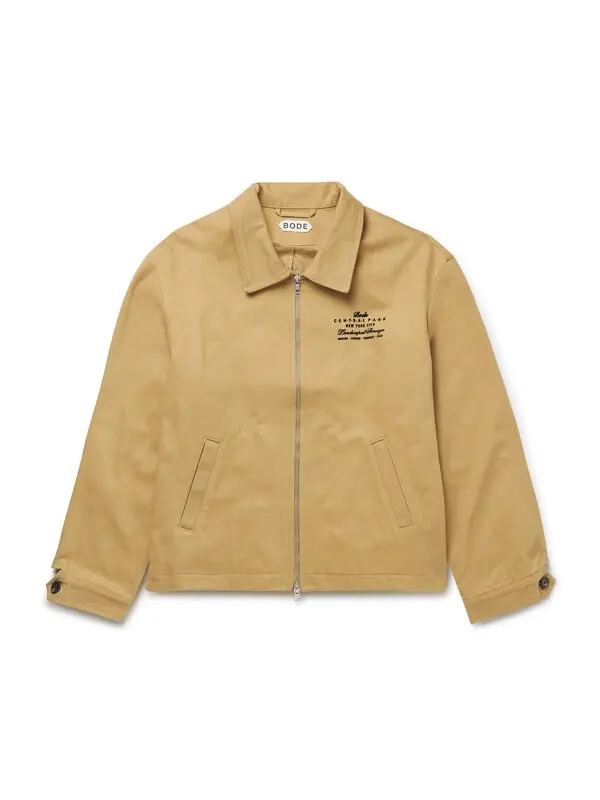 BODE Printed Cotton-twill Jacket - Neutrals