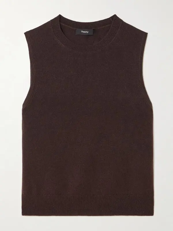 Theory Cashmere Tank - Brown