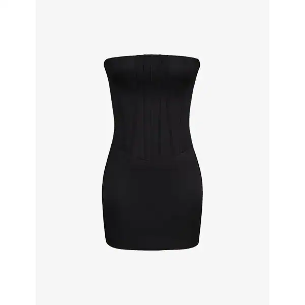 House OF CB Laila Strapless Mini Dress - Black