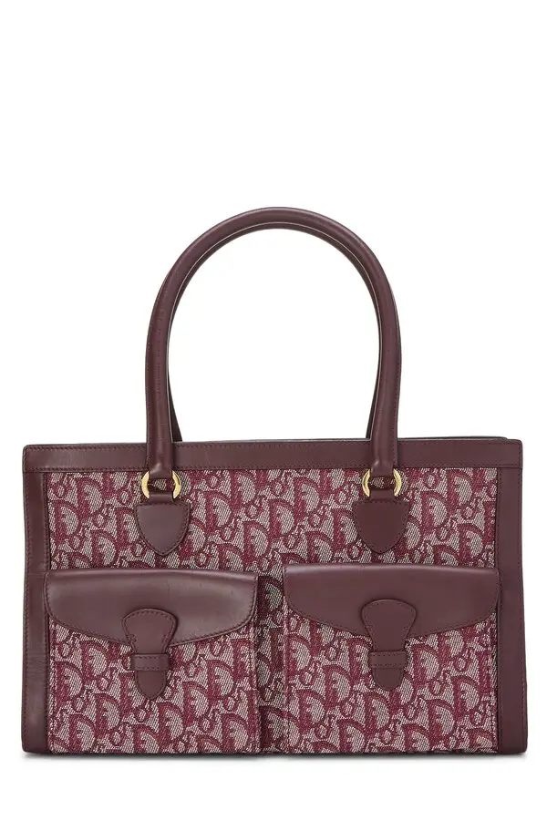 Dior Trotter Canvas Double Pocket Tote