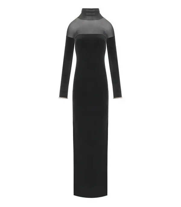 Elisabetta Franchi Red Carpet Velvet Dress