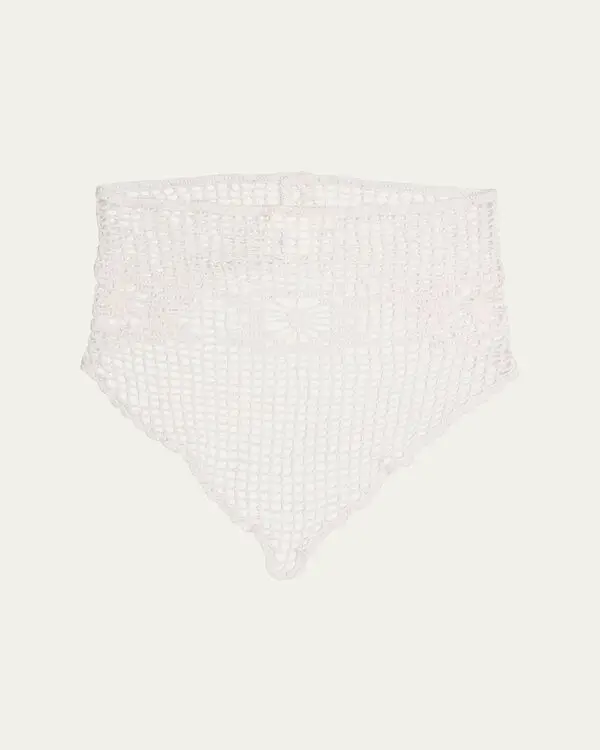 DIOTIMA Doilie Crochet-knit Bandana - Doilie Bandana
