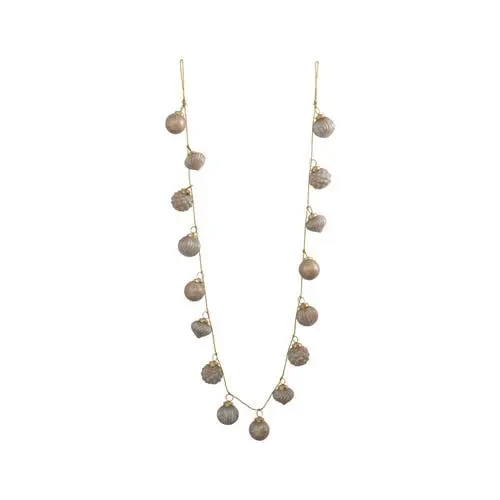 STORIED HOME Embossed Mercury Glass Ball Ornament Garland