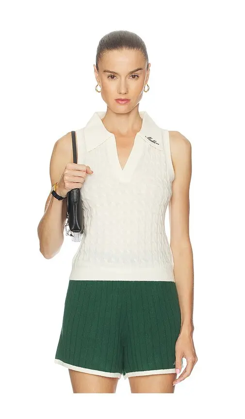 MALBON Freya Sweater Vest - Canvas