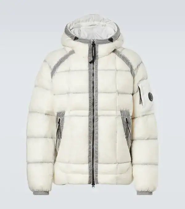 C.P. Company D.D. Shell Down Jacket - White | Editorialist