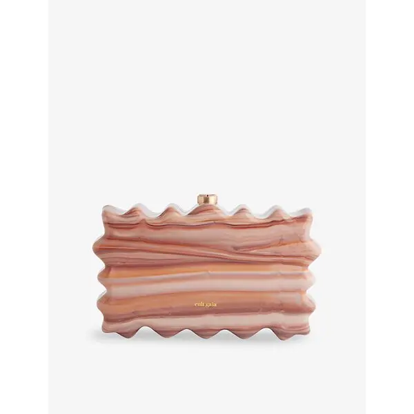 Cult Gaia Paloma Acrylic Clutch - Sour Cherry