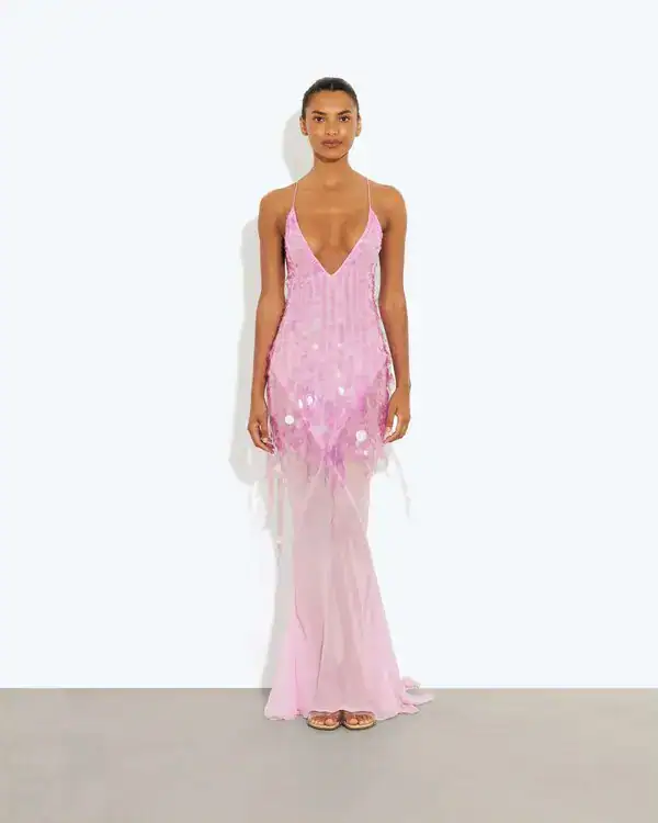 embroidered halter dress Casablanca Beloved BL432 Colt Mermaid Strapless Embroidered Sequin Flo –  Glass Slipper Formals main image 1