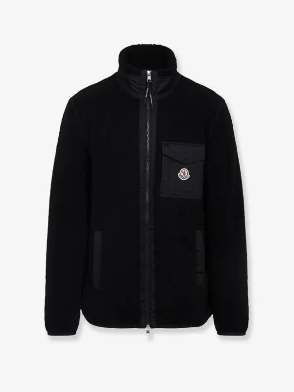 Moncler Pile Jacket With Teddy Effect