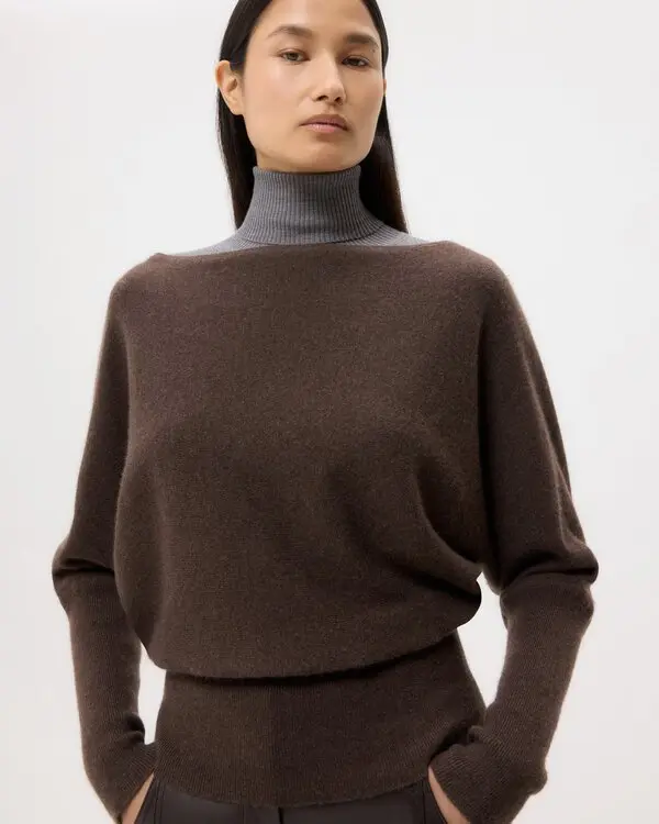 TWP CLOTHING Cashmere Knit Off-the-shoulder Top