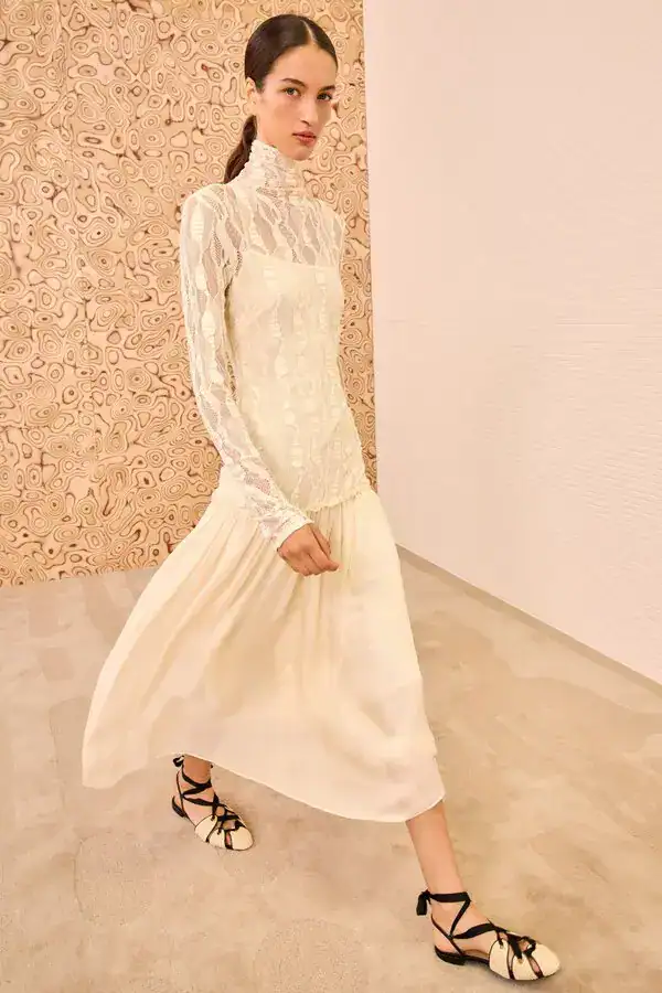 Ulla Johnson Sybil Drop Waist Midi Dress
