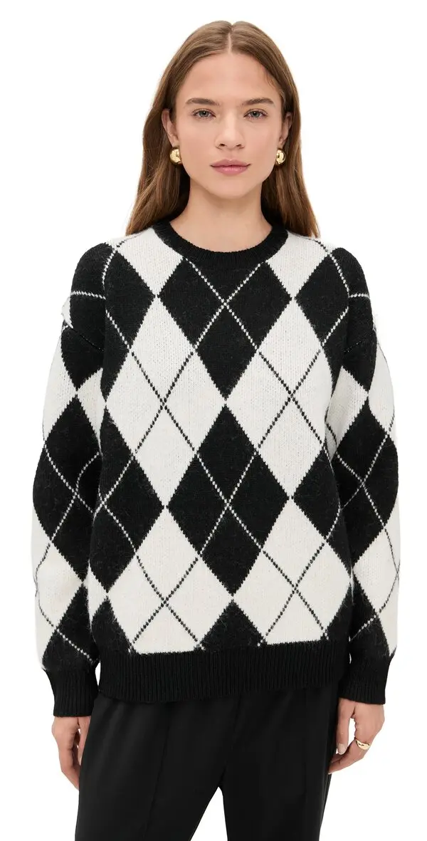 4TH & RECKLESS Molly Argyle Patterned Sweater - Multi