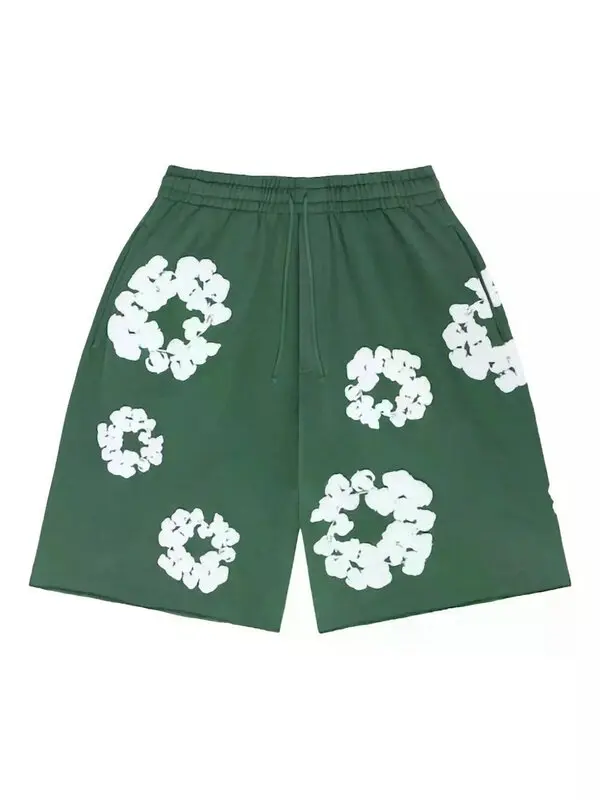 DENIM TEARS Wreath Shorts - Green
