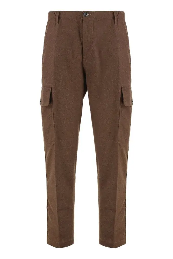 SLOWEAR Wool-blend Straight Leg Trousers