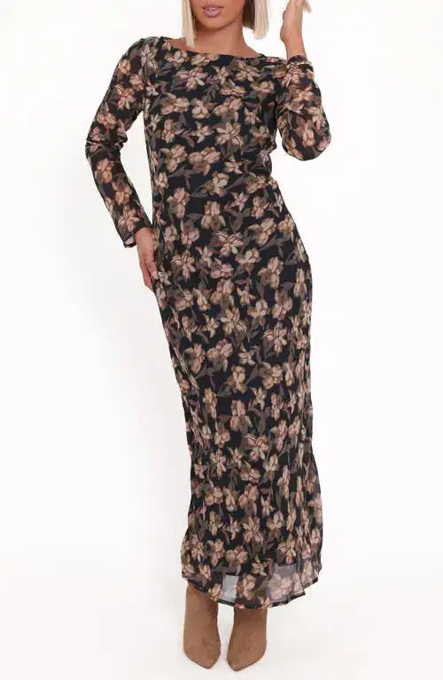 Petal & Pup Floral Print Maxi Dress - Fired Bloom | Editorialist