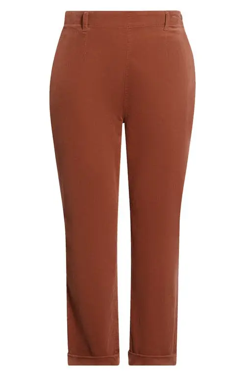 SEASALT CORNWALL Crackington Bootcut Pants - Dark Flax