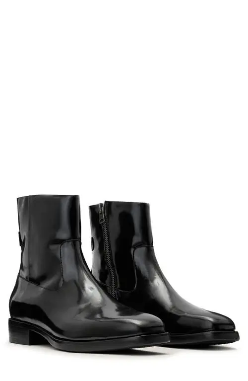 All Saints Milton Ankle Boot - Black Shine