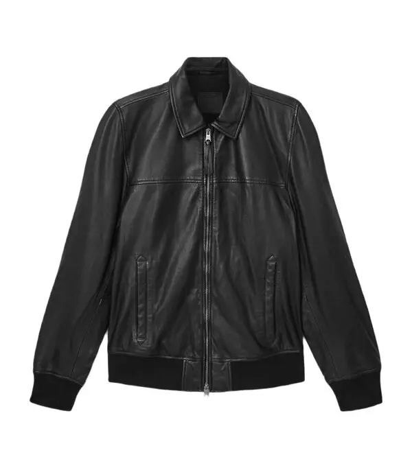 All Saints Rashford Leather Jacket - Black