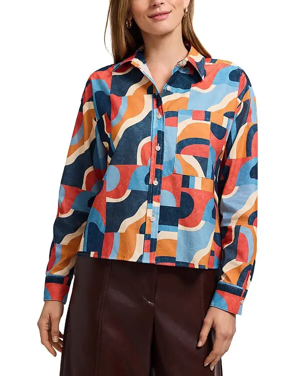 Foxcroft Marina Corduroy Shirt - Multi