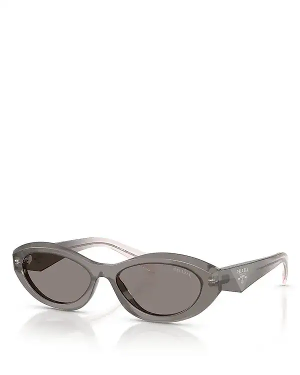 Prada Round Sunglasses - Grey | Editorialist