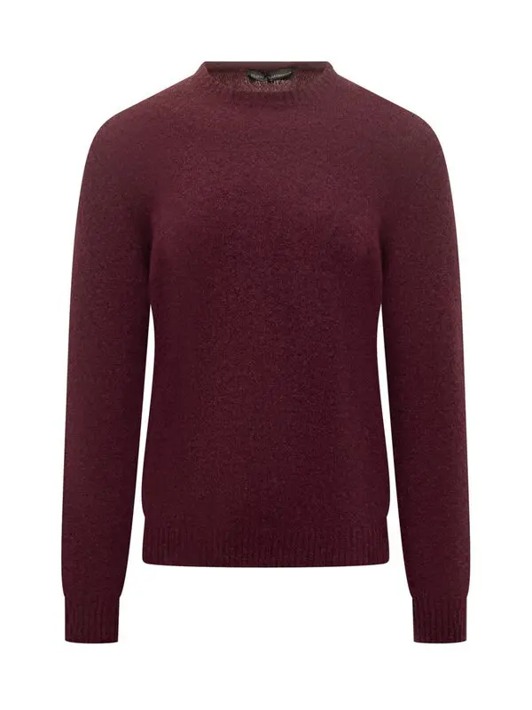 FILIPPO DE LAURENTIIS Wool Crew Neck Sweater - Red