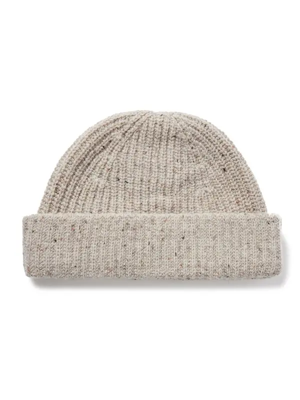 Nn07 Sailor 6697 Ribbed Wool-blend Beanie - Neutrals