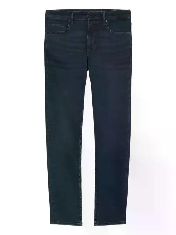 Marc O'polo Belt-loops Leather-patch Jeans - Blue