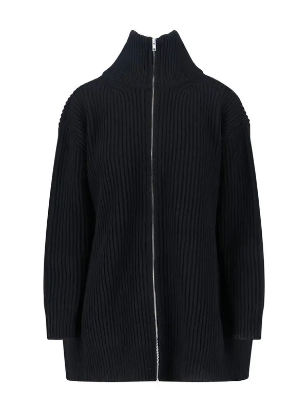 Closed Zip Sweater - Black