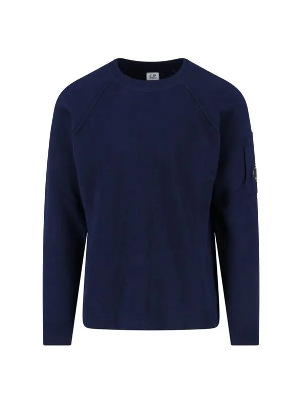 C.P. COMPANY Logo Sweater - Blue