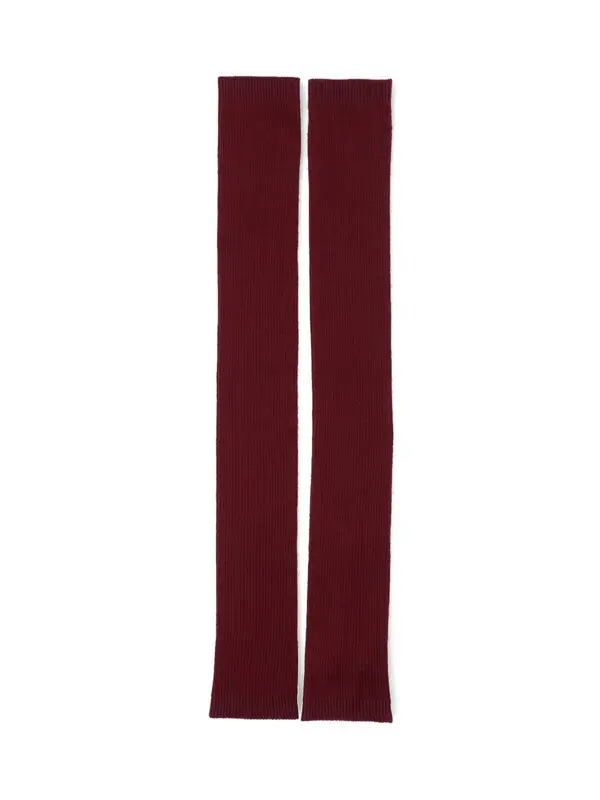SA SU PHI Cashmere And Wool Gloves - Red