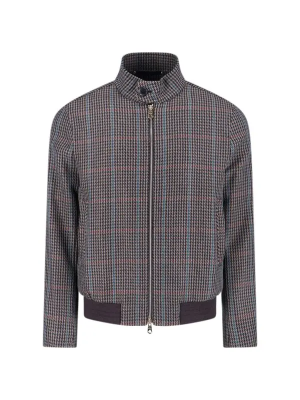 PDF Zip-up Cotton Jacket - Brown
