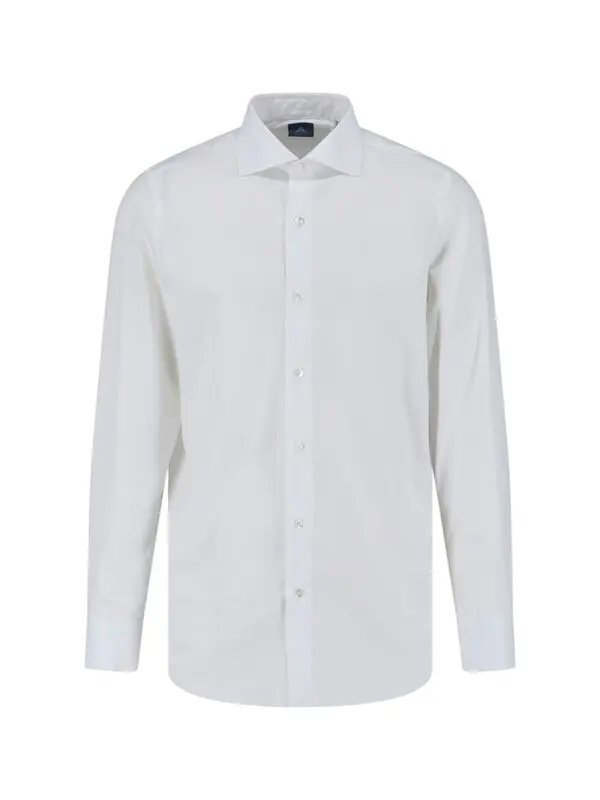 FINAMORE 1925 Classic 'milano' Shirt - White