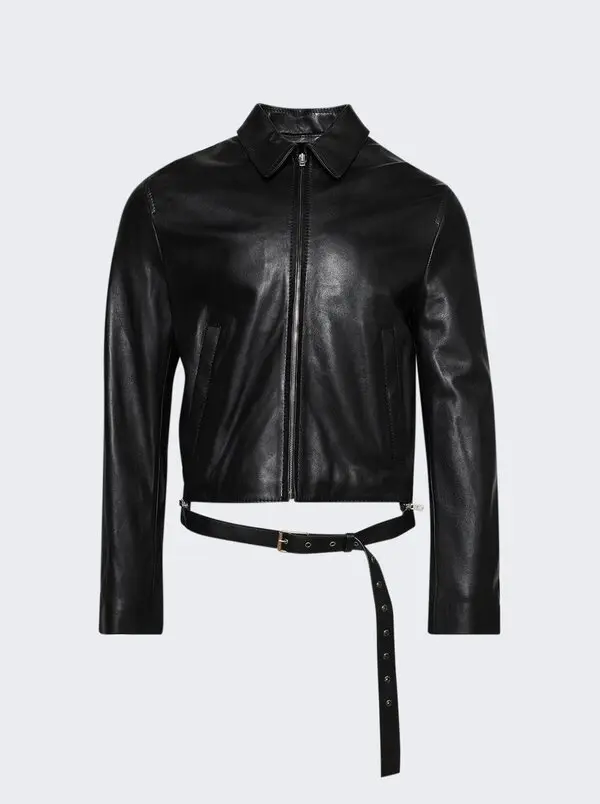 Acne Studios Leather Jacket - Black