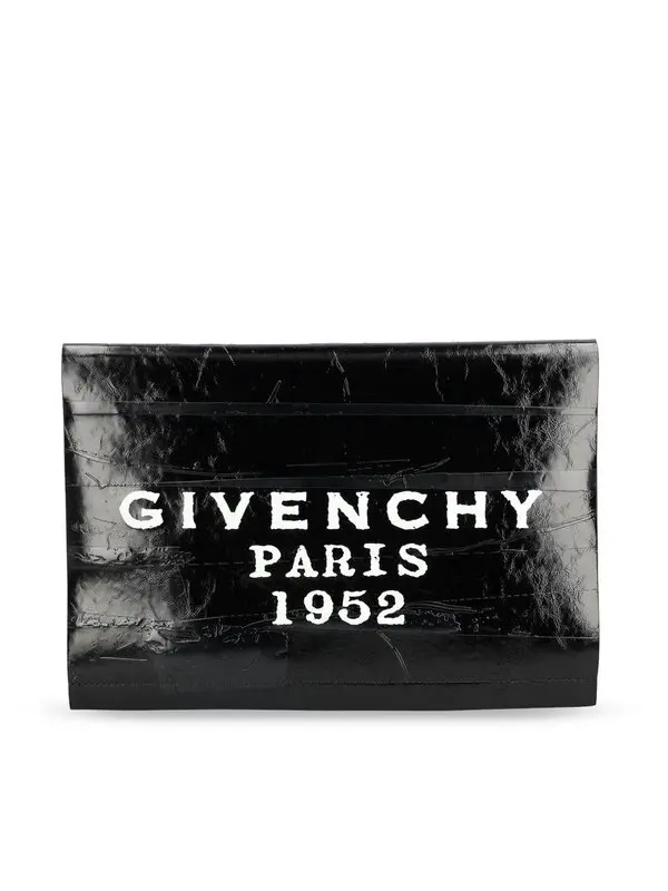 Givenchy Paris 1952 Leather Clutch - Black