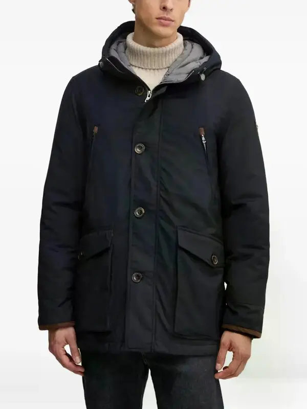 HACKETT Hooded Pocket Jacket - Blue