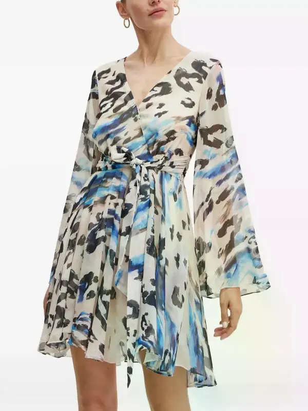 Guess Printed Mini Dress - Neutrals