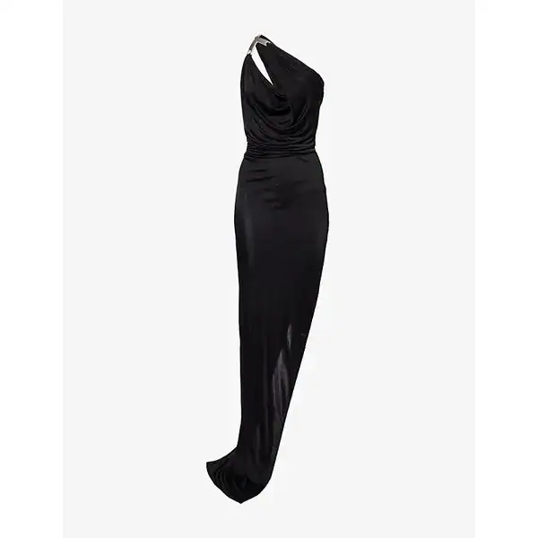Rick Owens Hydra Aaliyah Jersey Gown - Black | Editorialist