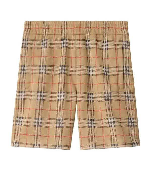 Burberry Check Jersey Shorts - Beige