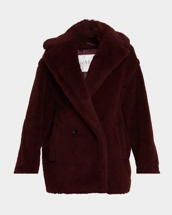 Max Mara Olga Faux Fur Double-breasted Coat