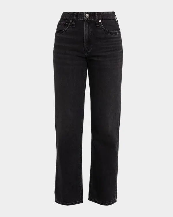Rag & Bone Featherweight Baggy Dre Boyfriend Jeans - Jtblk