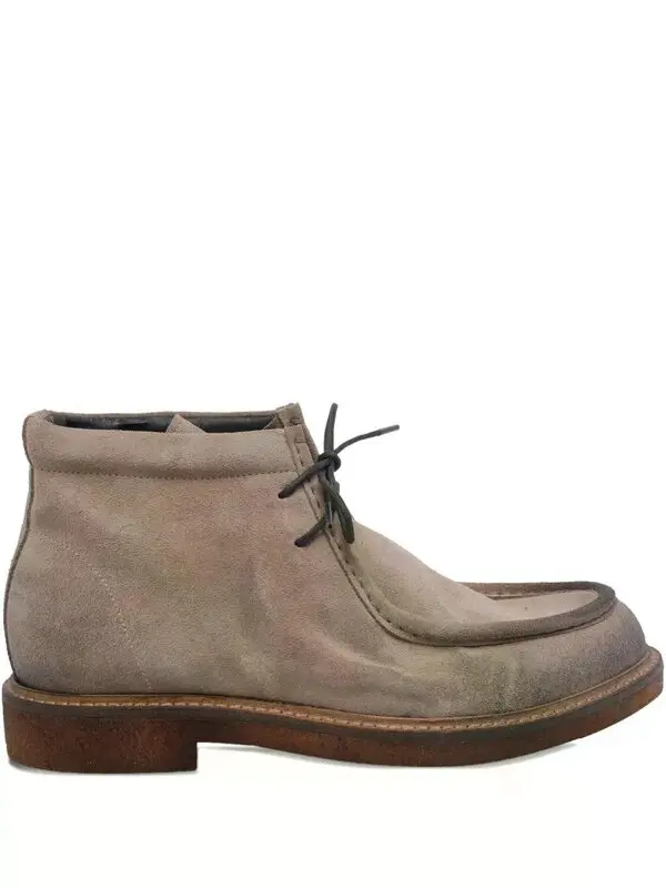 PAWELK'S Laced Round-toe Boots - Neutrals