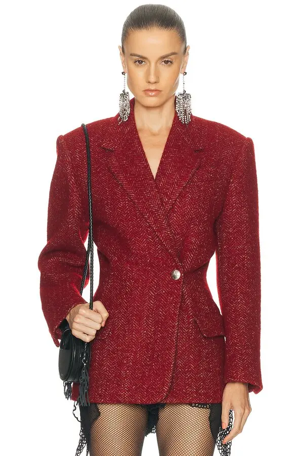 Isabel Marant Gallie Blazer - Deep Red