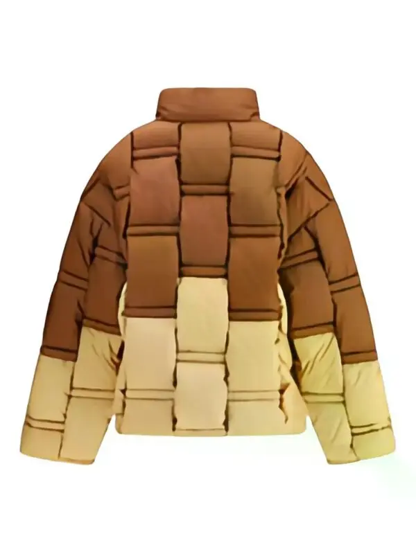 RAXXY Woven Puffer Jacket - Brown