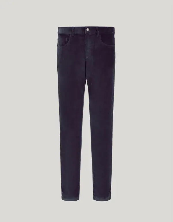 Canali Regular Fit Corduroy Trousers