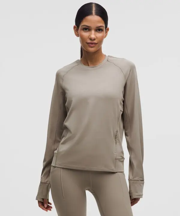 Lululemon Relaxed Fit Long-sleeve Shirt - Warm Ash Grey