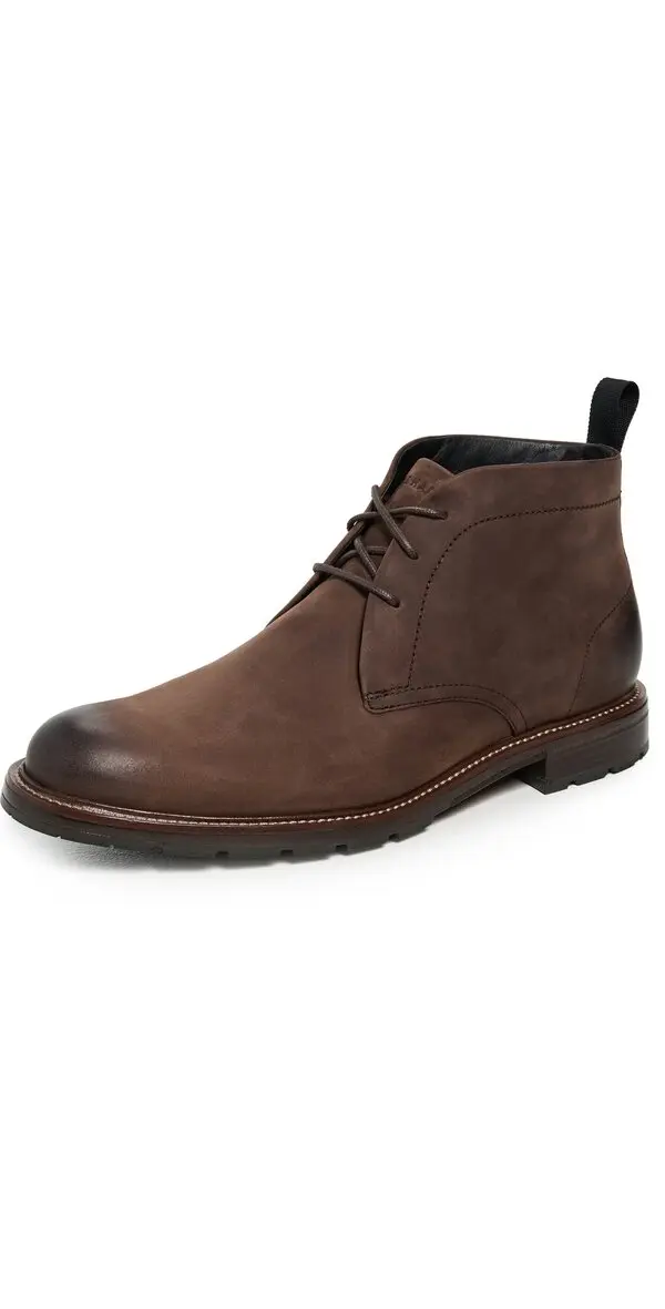 Cole Haan Roundhill Grand Chukka Boots - Ch Dark Chocolate Nubuck