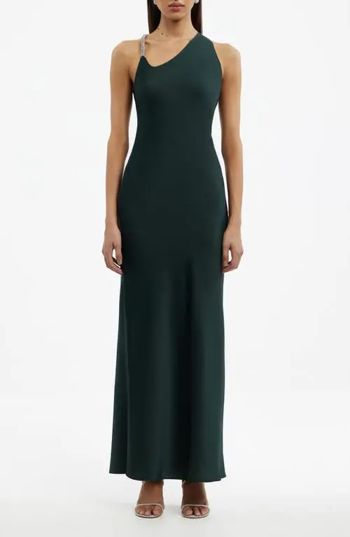 Significant Other Abbey Asymmetric Maxi Dress - Emerald