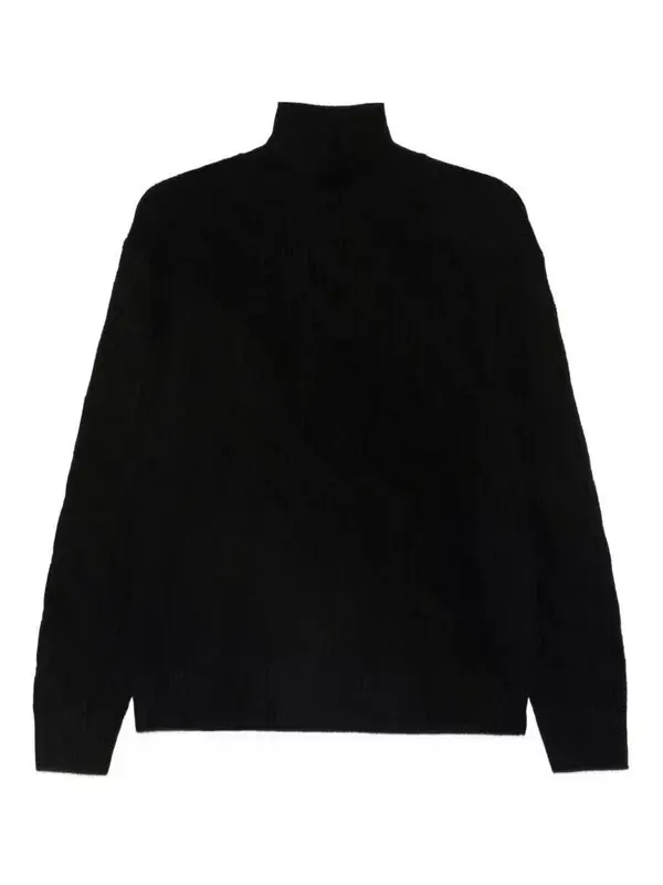 PAOLO PECORA Merino Wool Jumper - Black